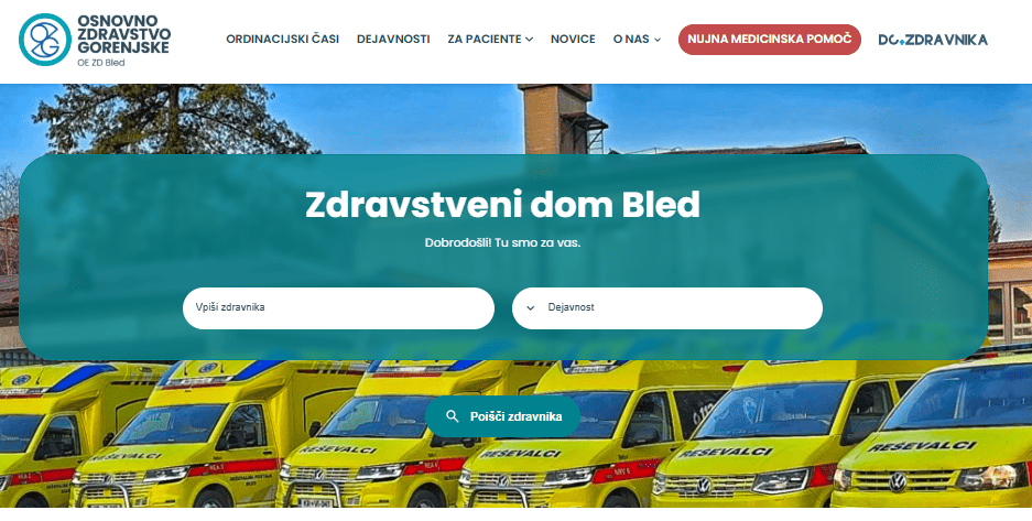 Dobrodošli na naši novi spletni strani! - Bled - OZG